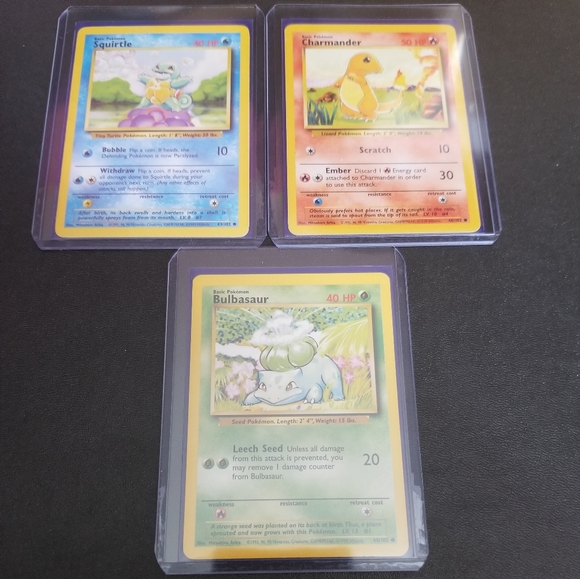 Pokemon | Toys | Pokemon Base Set Lot Charmander Squirtle Bulbasaur ...